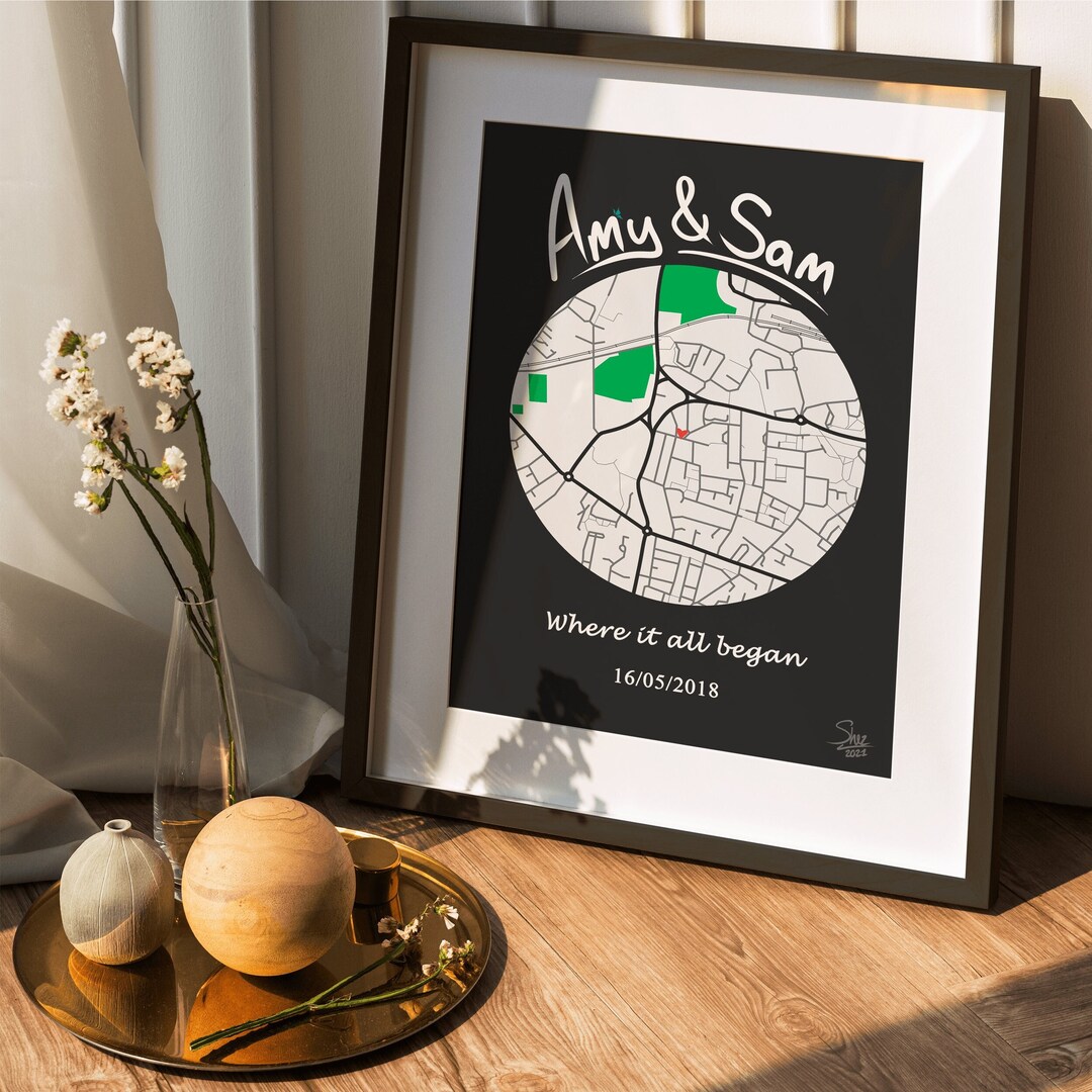 Mapa personalizado dibujado a mano - Etsy México