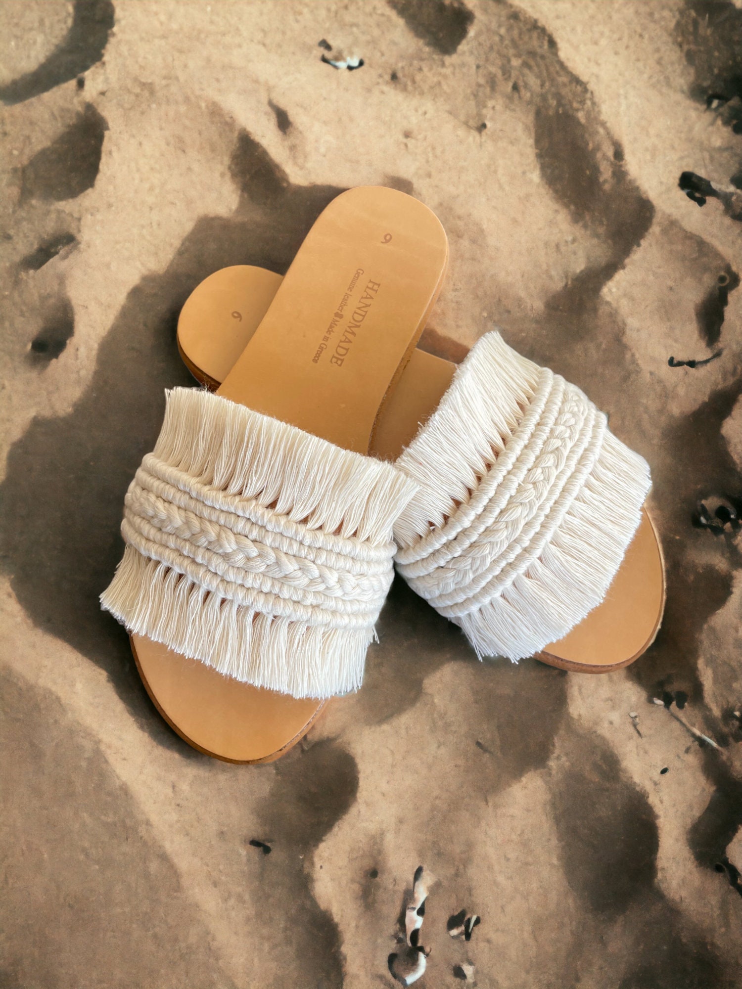 Macrame Sandals Set-mom and Daughter Set-summer Style Set-handcrafted-macramesandals ...
