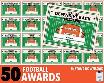 Editable Football Award Certificates, Award Ceremony Certificates, End ...