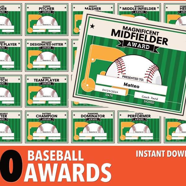 Baseball Award - Etsy