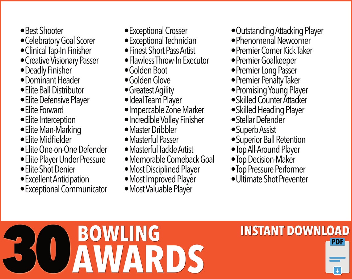 Editable Bowling Award Certificates - Etsy
