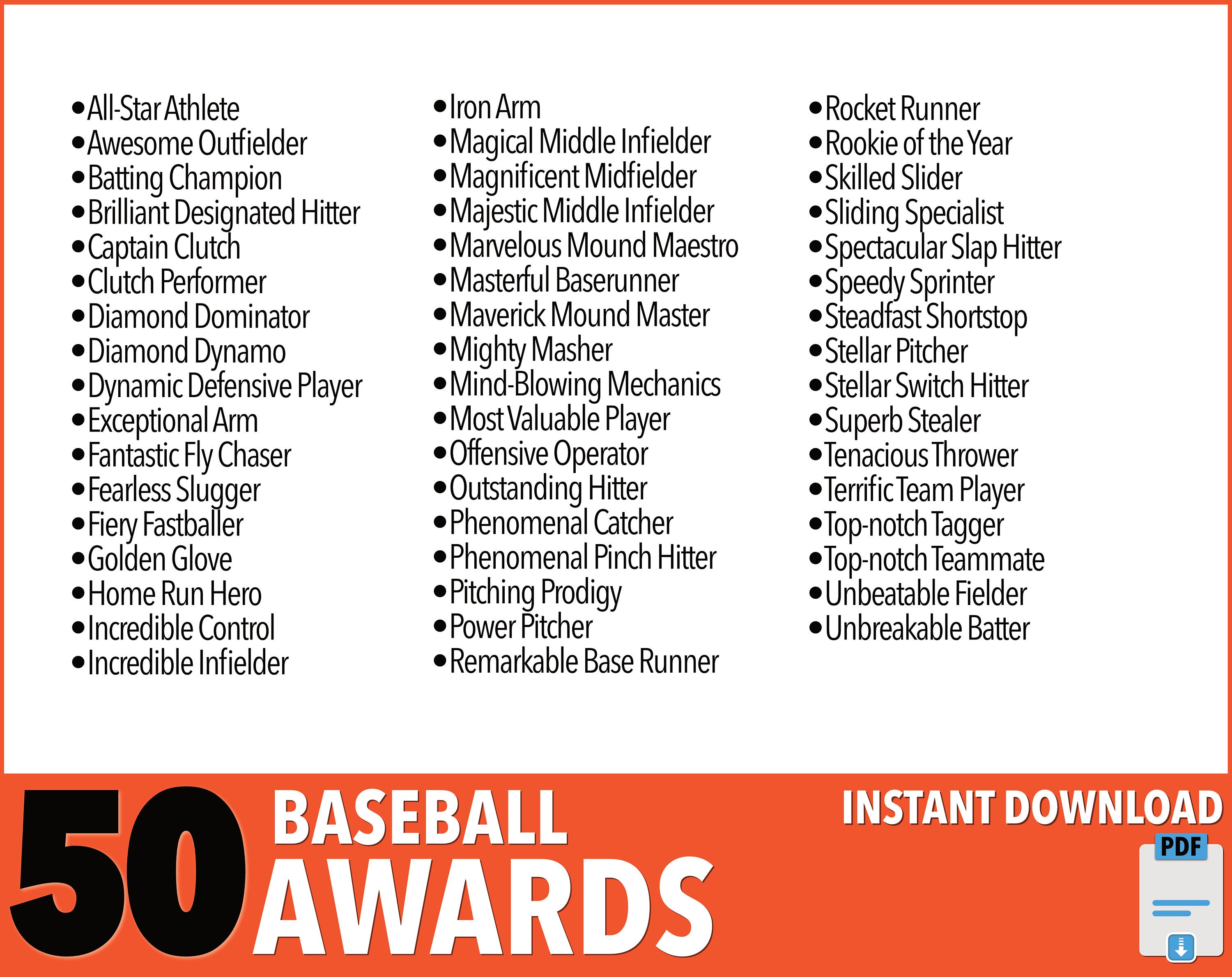 Editable Baseball Award Certificates - Etsy