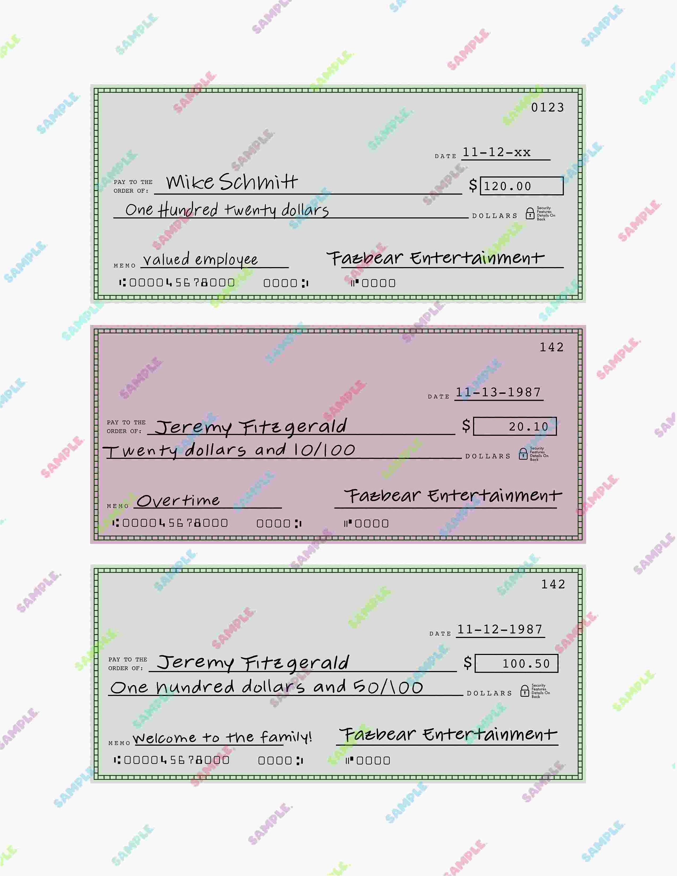FNAF Rules / Cheques / Help Wanted Printable Decorations Birthday Fan ...