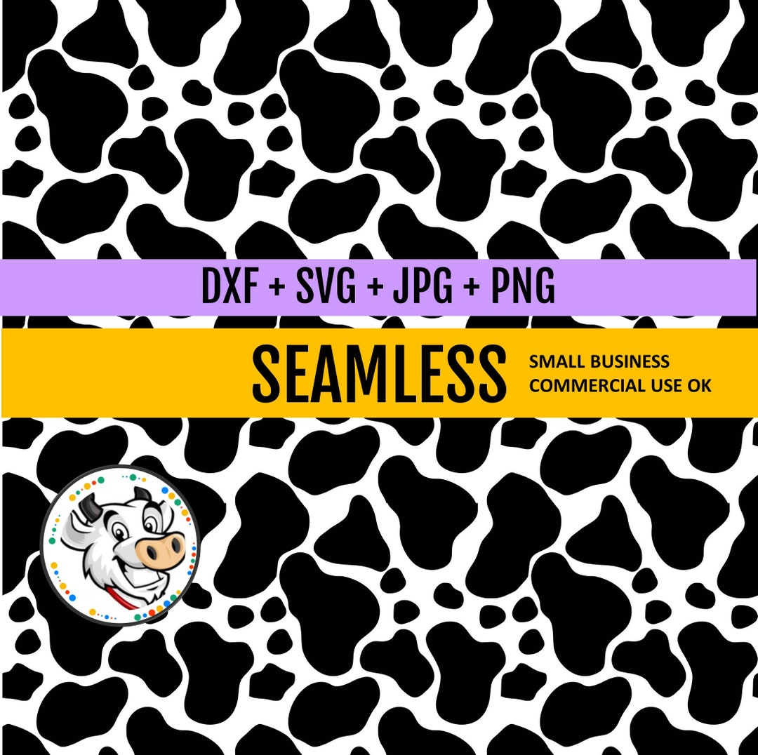 Cow Print SVG Cow Pattern SVG Sublimation Design Cow Spots - Etsy