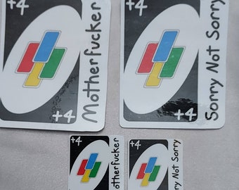 Uno Card Sticker | Etsy