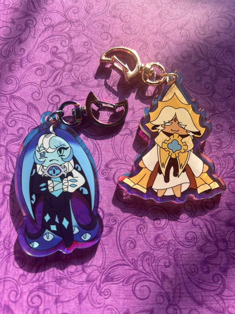 Cookie Run Shadowmilk and Pure Vanilla Keychains! - Etsy
