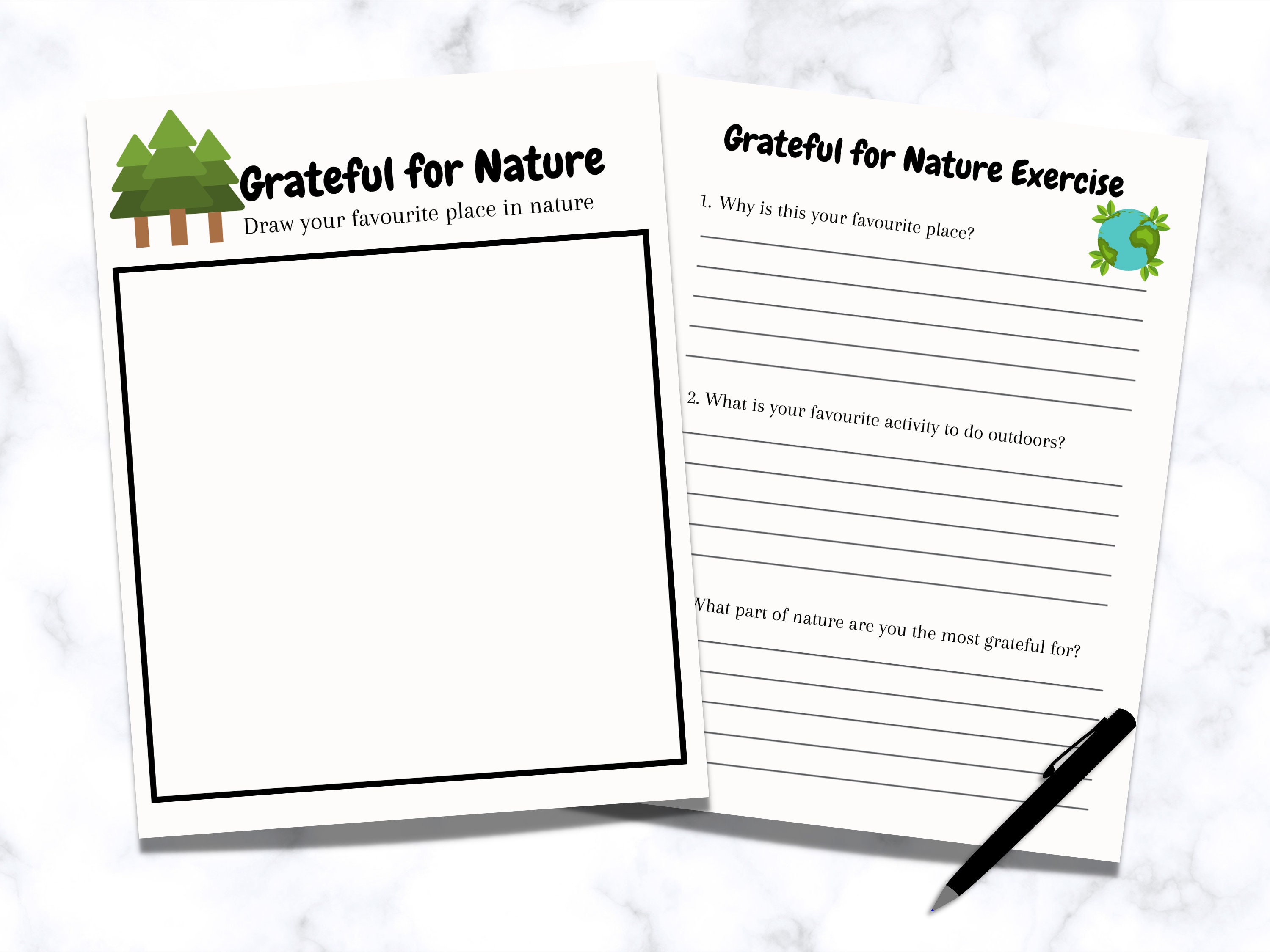 Kids Printable Gratitude Exercises, Downloadable Worksheets, Journal ...