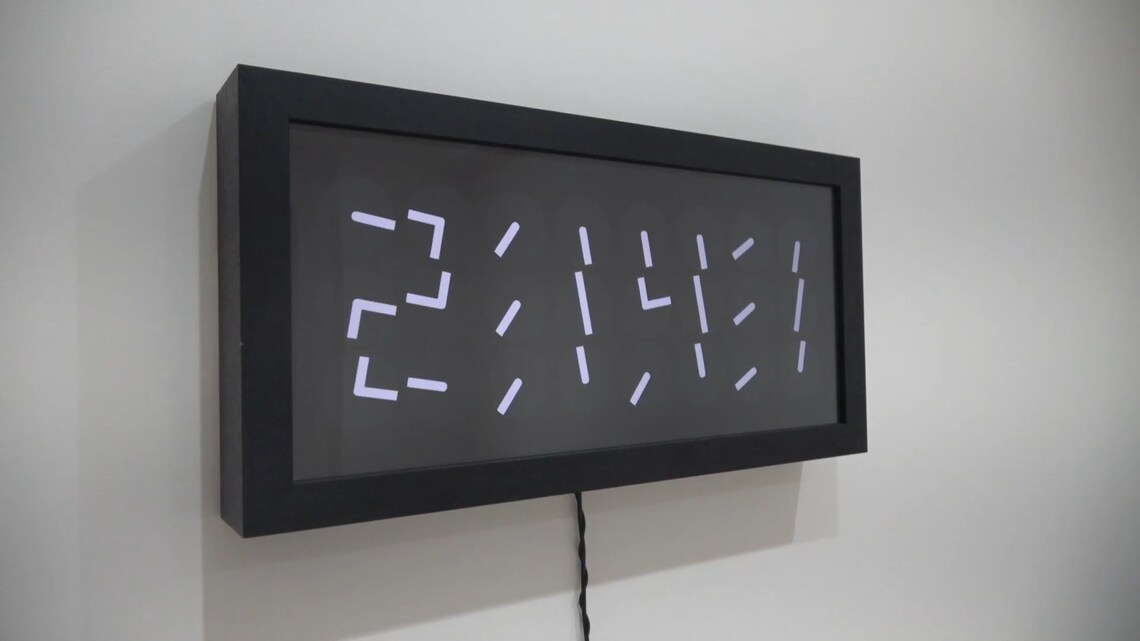 Digital Wall Clock - Etsy