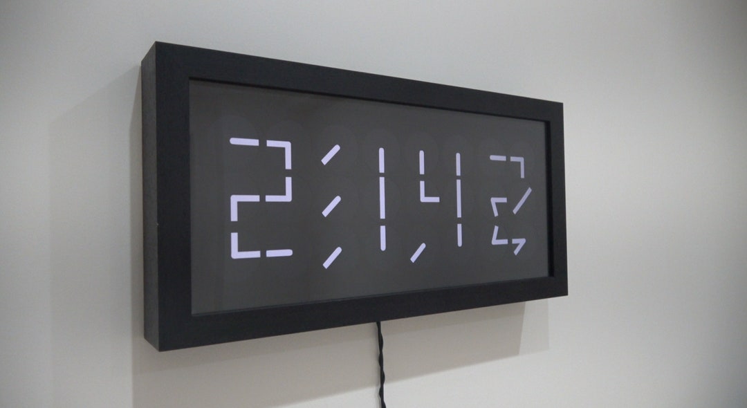 Digital Wall Clock - Etsy