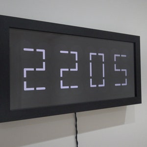 Digital Wall Clock - Etsy