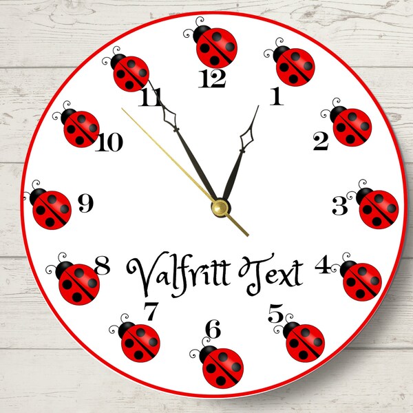 Ladybug Clock - Etsy