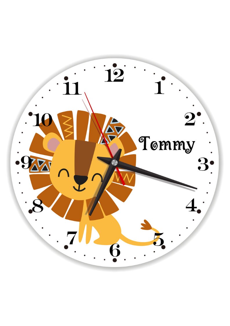 Lion King Wall Clock for Kids, Children's Clock, Baby Clock, Nursery ...