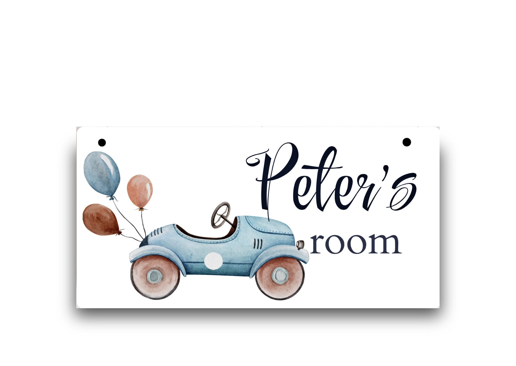 Personalised Room Sign With Childs Name Car Themed. Baby - Etsy