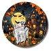 Ghost Wall Clock Unique 3D Halloween Decoration, Large and Spooky ...