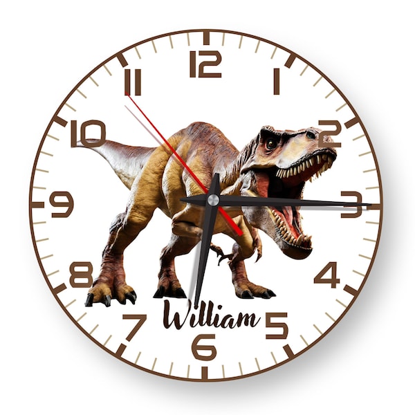 Dinosaur Wall Clock - Etsy