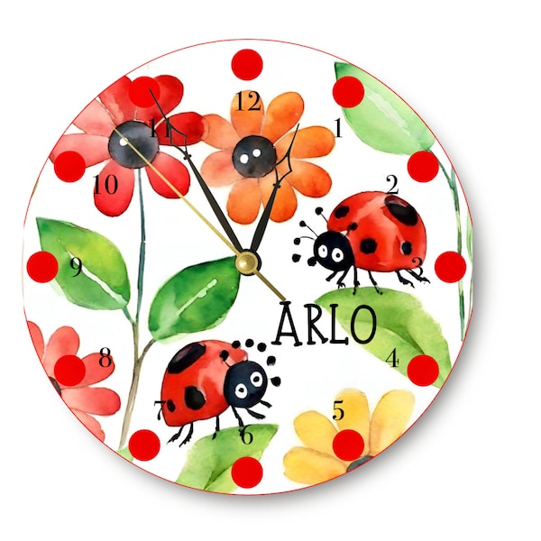 Ladybug Clock - Etsy