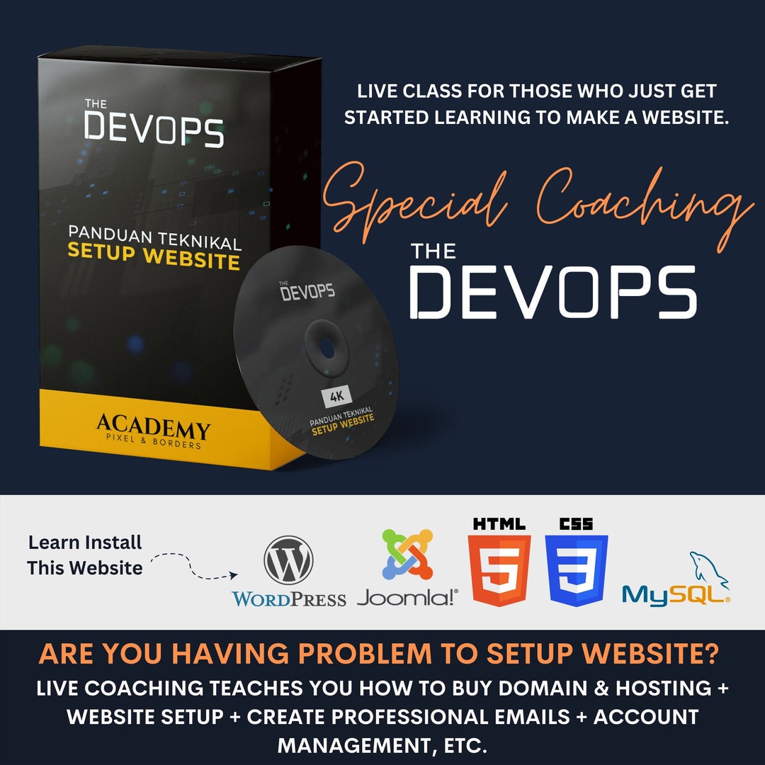 The Devops Live Coaching Buy Domain Hosting Management With Etsy