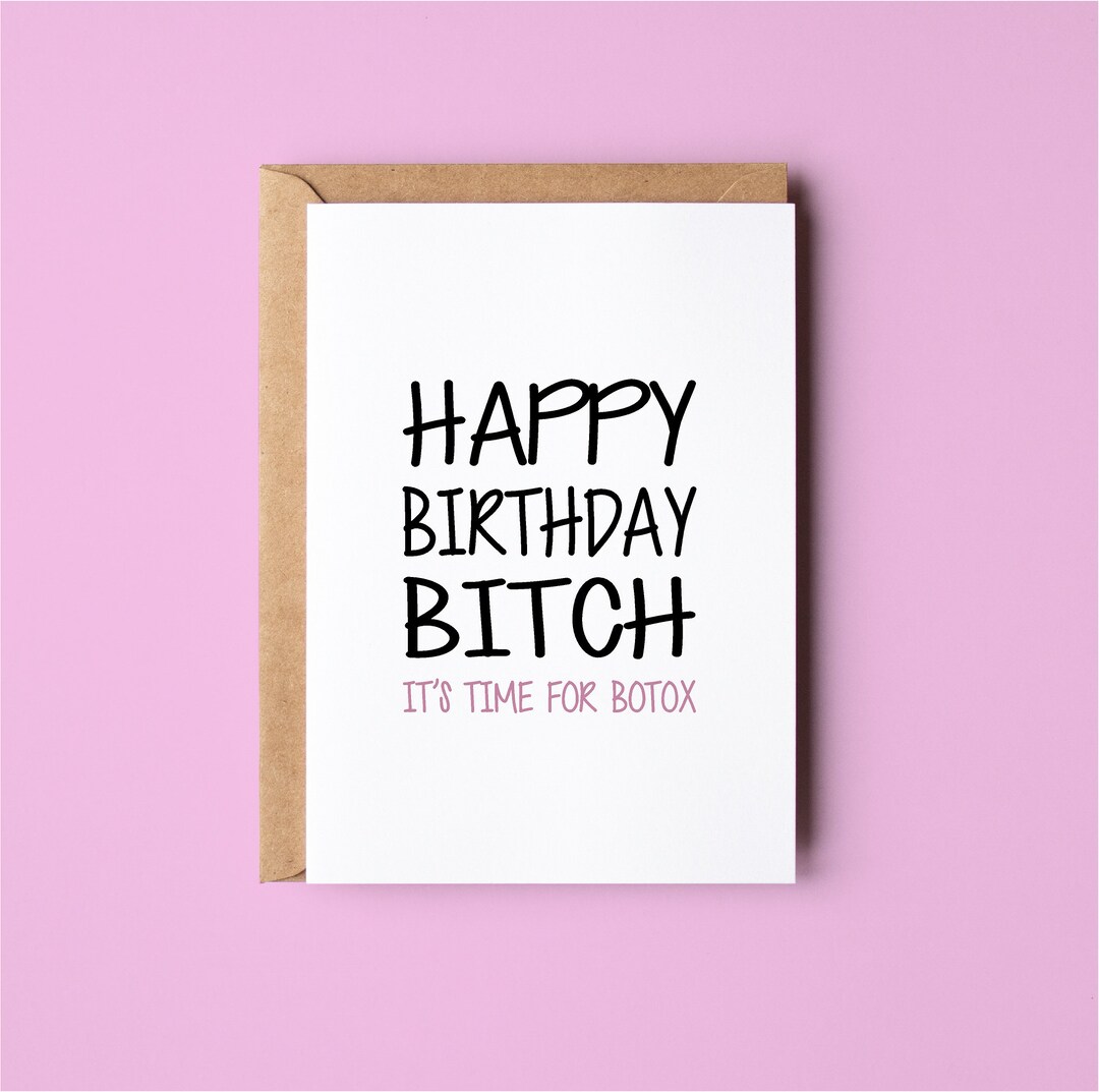 It's Time for Botox Funny Birthday Greeting Card - Etsy