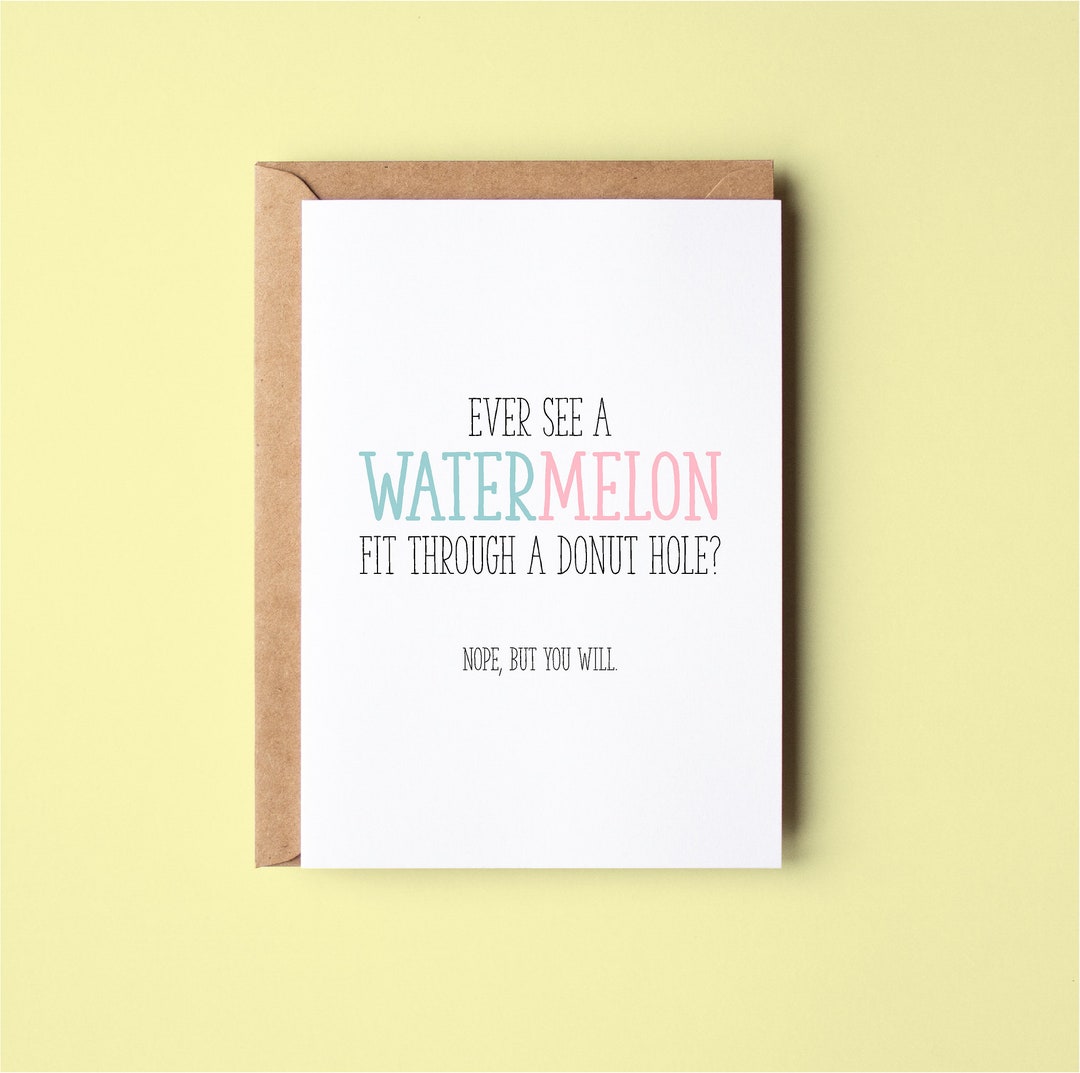 Ever See A Watermelon Fit Through A Donut Hole Funny New Baby Baby ...