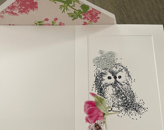 Princess Owl Handmade Cards - Etsy