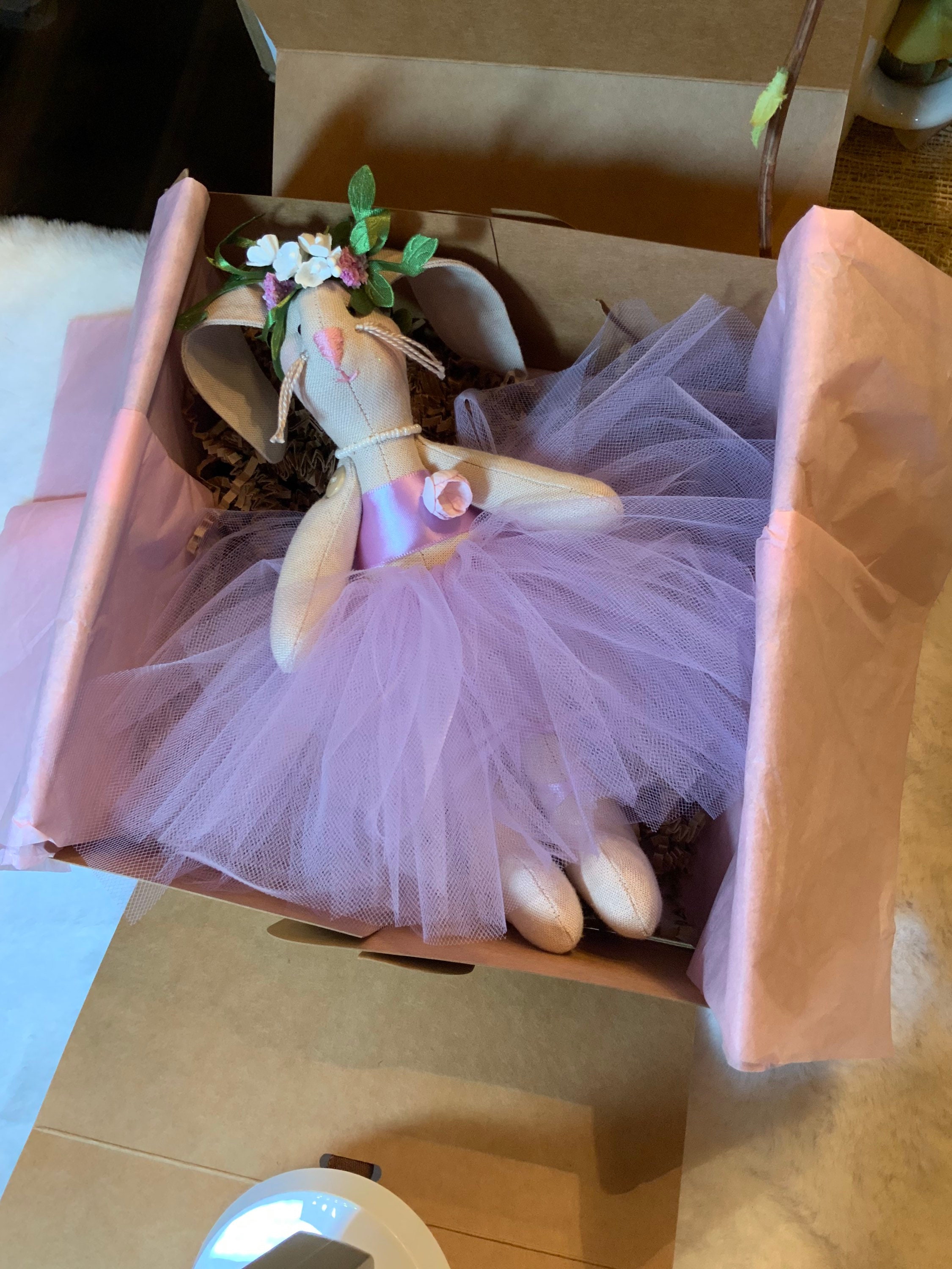 Purple Princess Bunny in a Box - Etsy