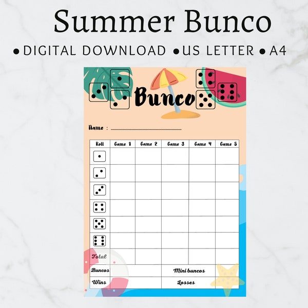 Bunco - Etsy