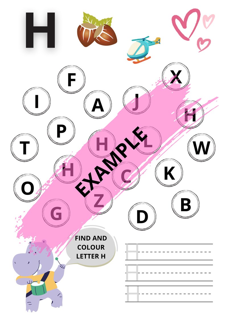 Alphabet Worksheet for Kids, Learn Abc in Intersting Way, Writing ...