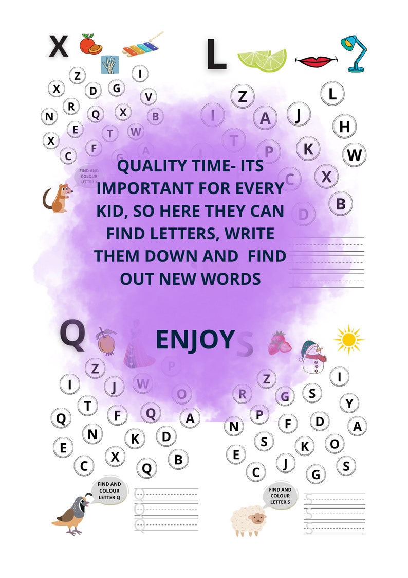 Alphabet Worksheet for Kids, Learn Abc in Intersting Way, Writing ...