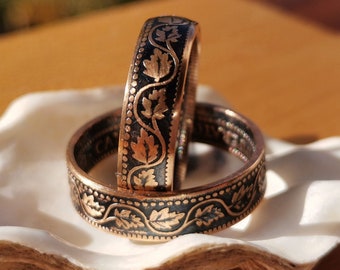 Canada Maple Leaf Penny Ring Vintage Handmade Repurposed - Etsy