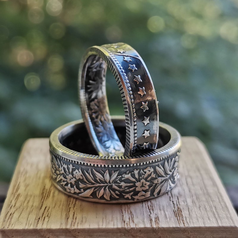 Silver Coin Ring - Etsy