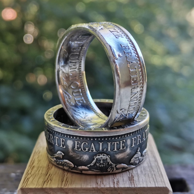Silver Coin Ring - Etsy