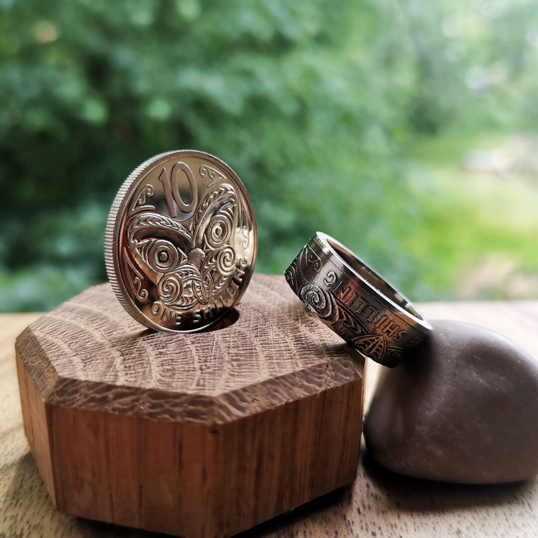 New Zealand 10 Cent Coin Ring // Unique Handmade Jewelry Personal ...