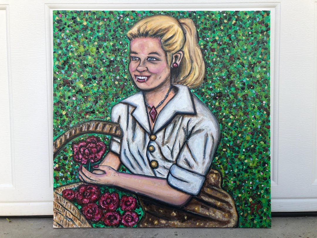 Original Betty Vampire Oil Painting - Etsy