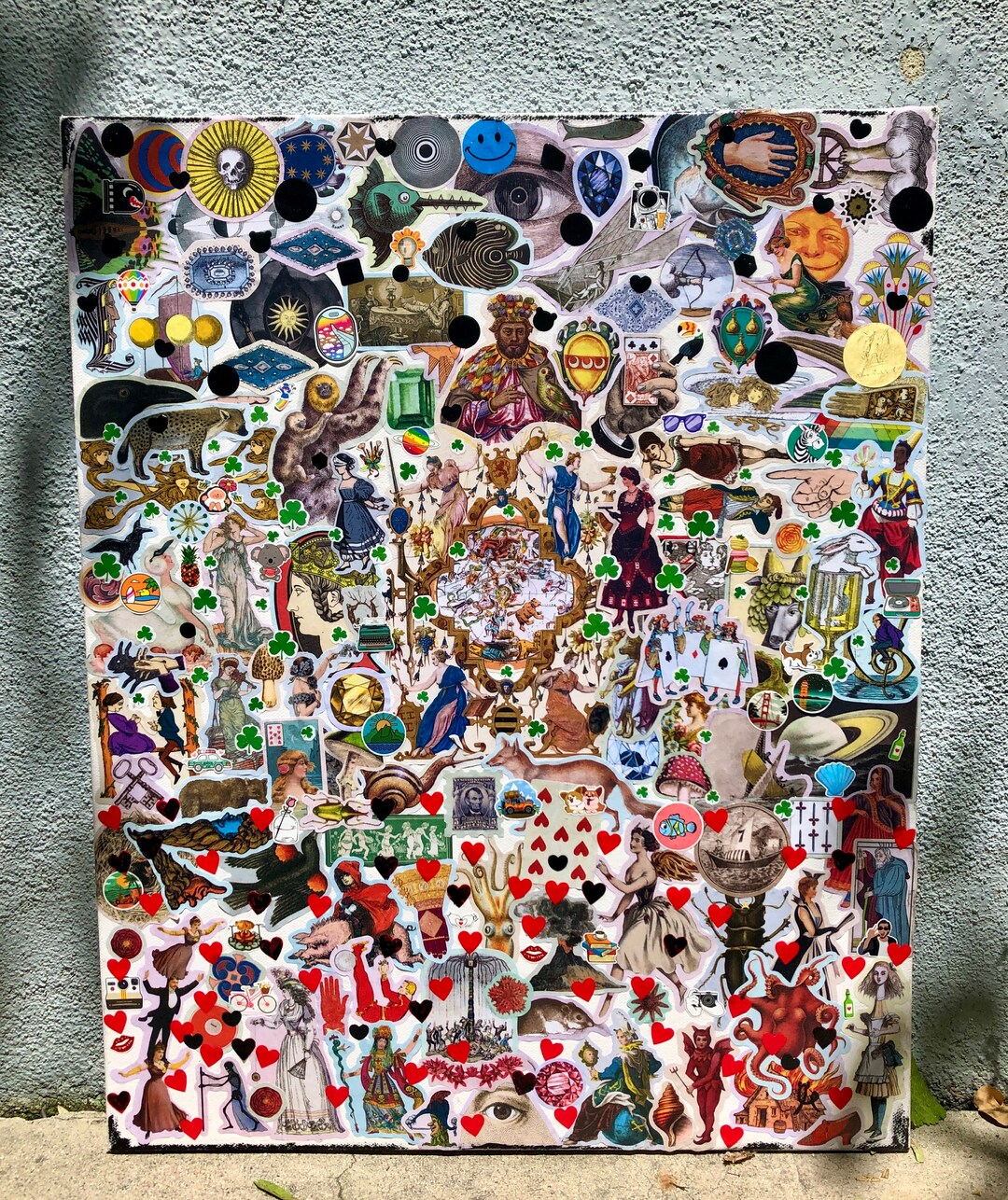 Original Divine Collage Sticker Decal Collage Art - Etsy