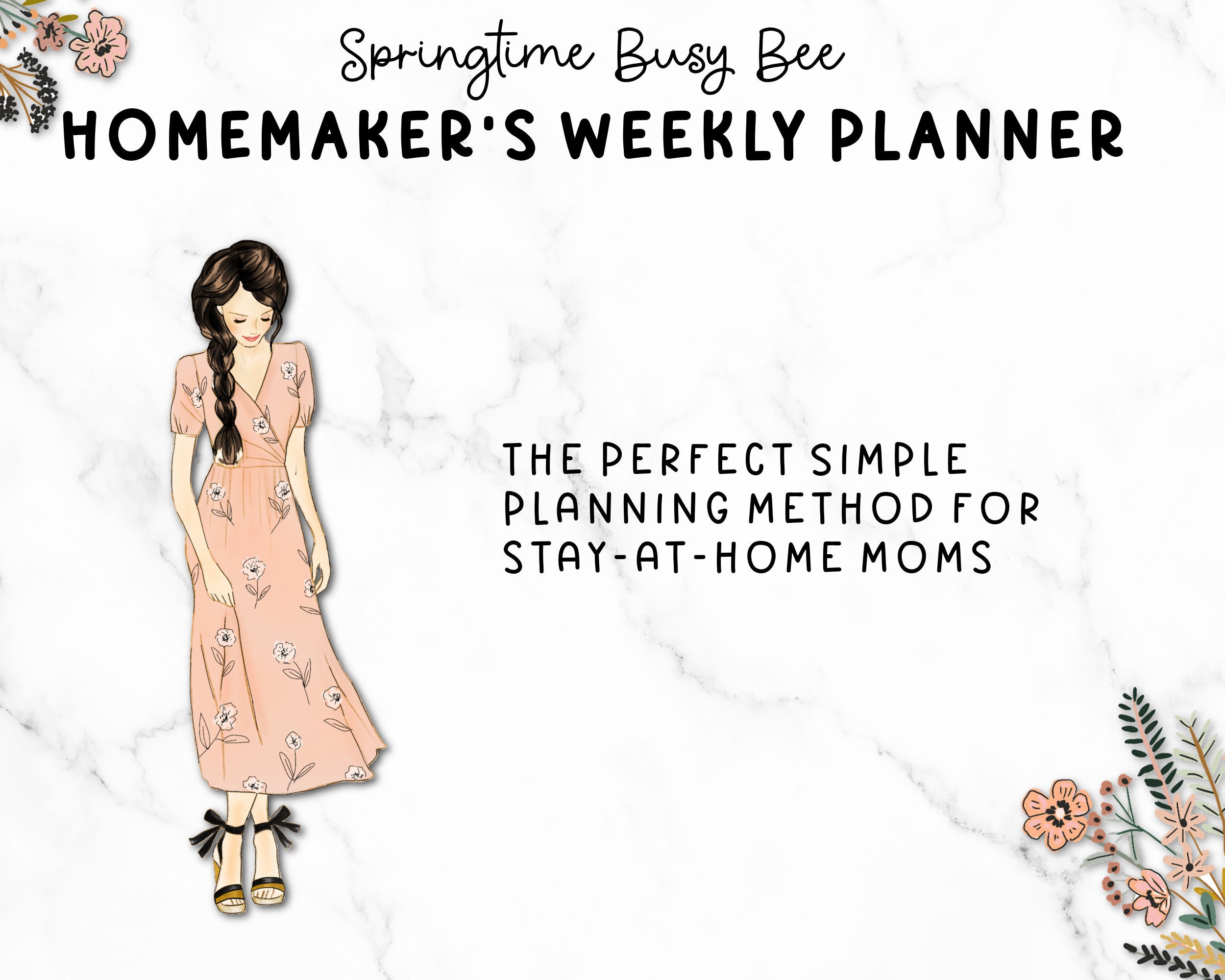 Printable Homemaker's Weekly Planning Sheet {springtime Busy Bee ...