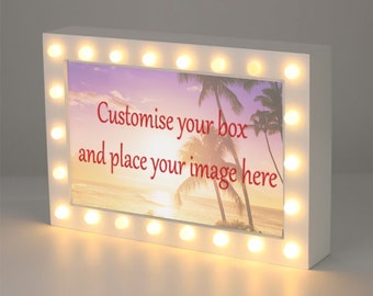 Glass Light up Box | Etsy UK