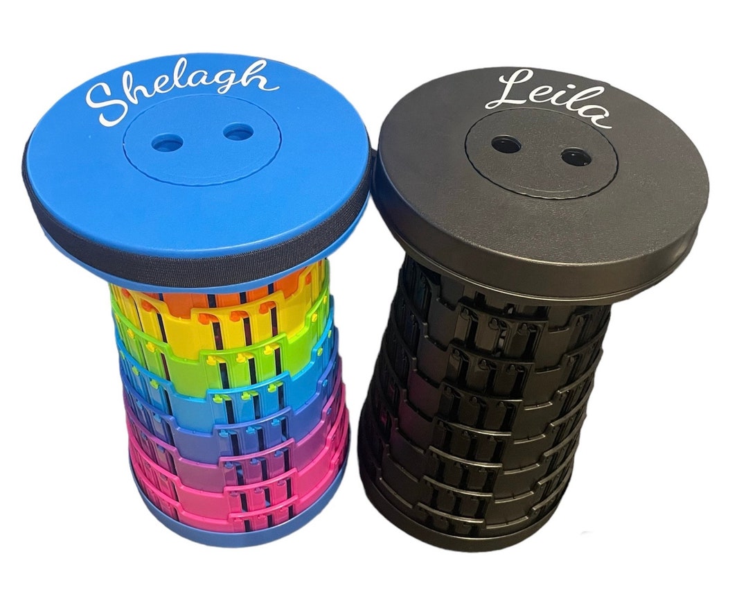 Personalised Portable Folding Stool Personalised Gift Football Mum/dad ...