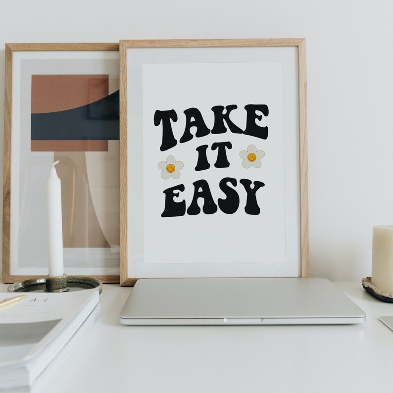 Take It Easy Digital PNG File, Instant Download, Retro - Etsy