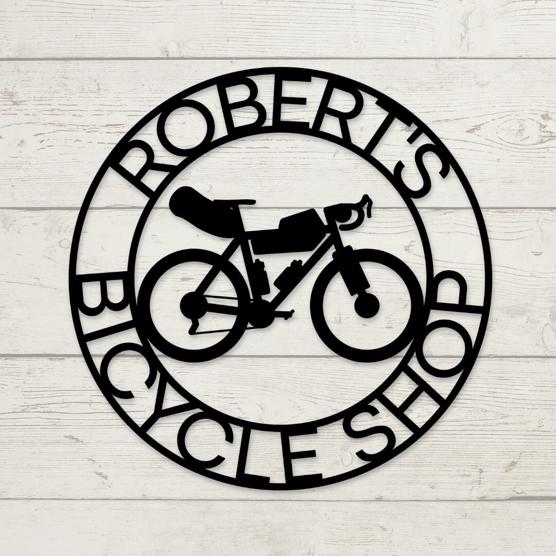 Bikepacking Sign | Personalized Metal Cycling Decor, Gift for Bike ...