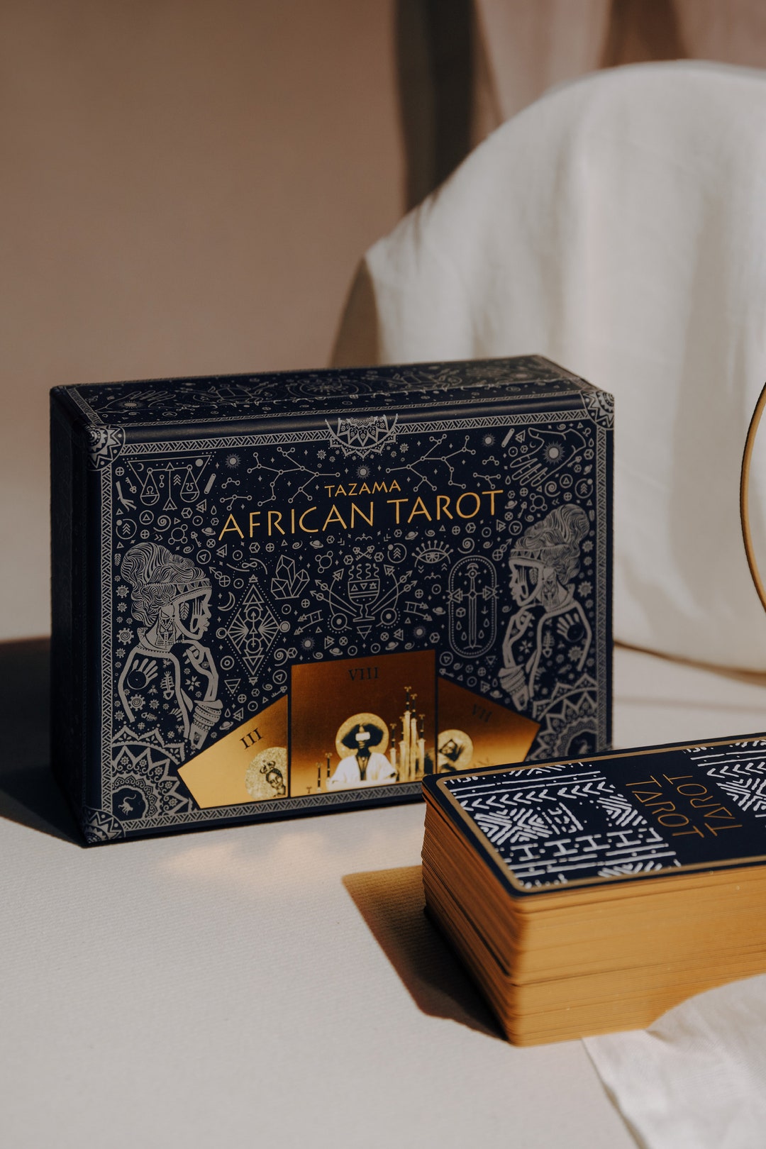 African Tarot Deck With Guidebook – Black Tarot Cards & Oracle Deck for ...