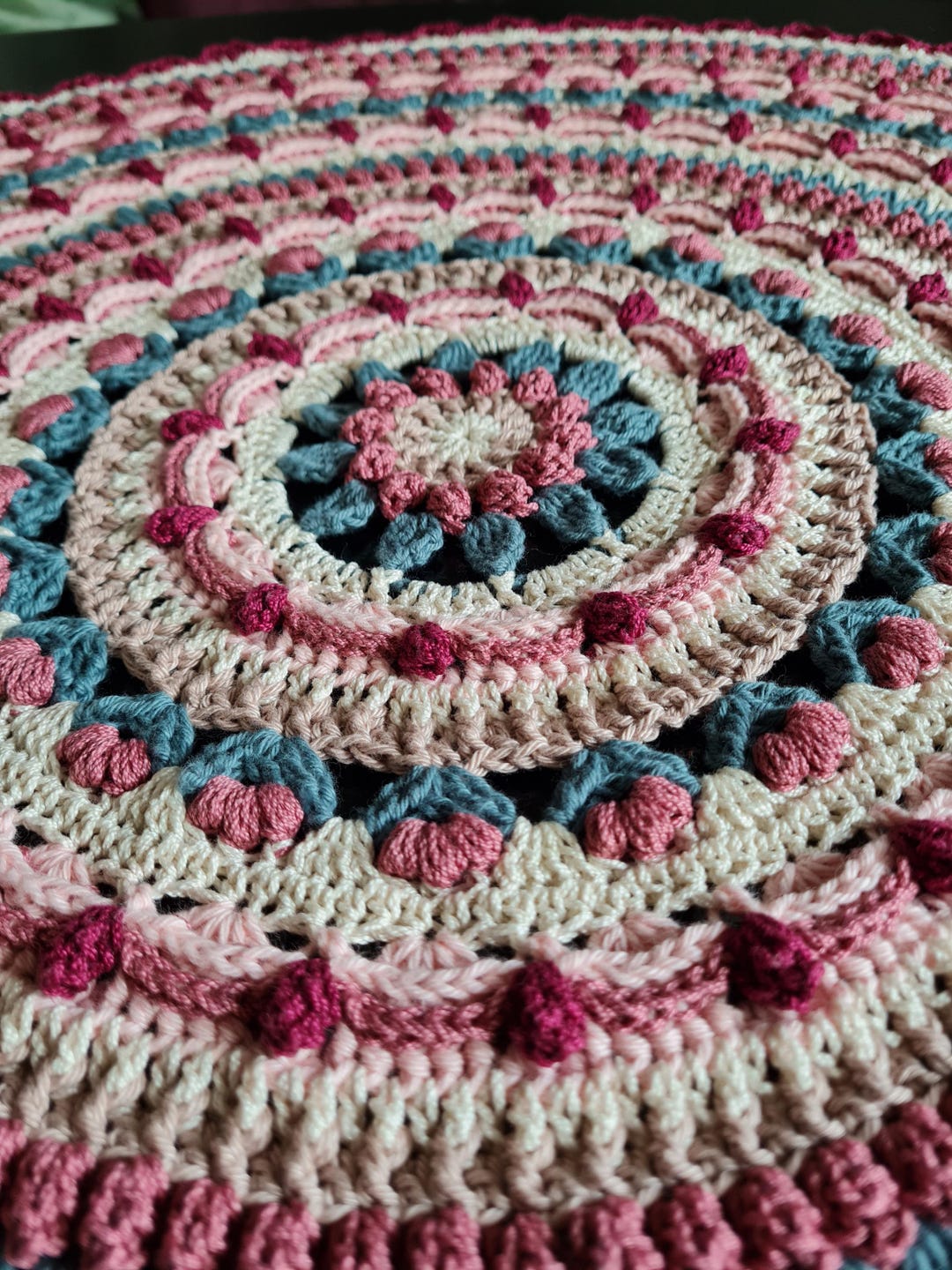 MANDALA CROCHET Pattern, Video Turorial, Pdf Download, Candytuft ...