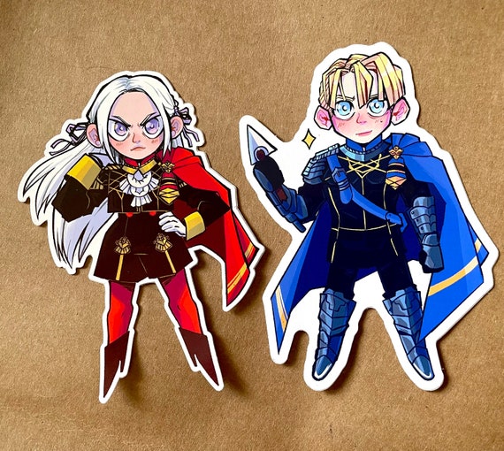 Fire Emblem Three Houses Dimitri and Edelgard Stickers - Etsy
