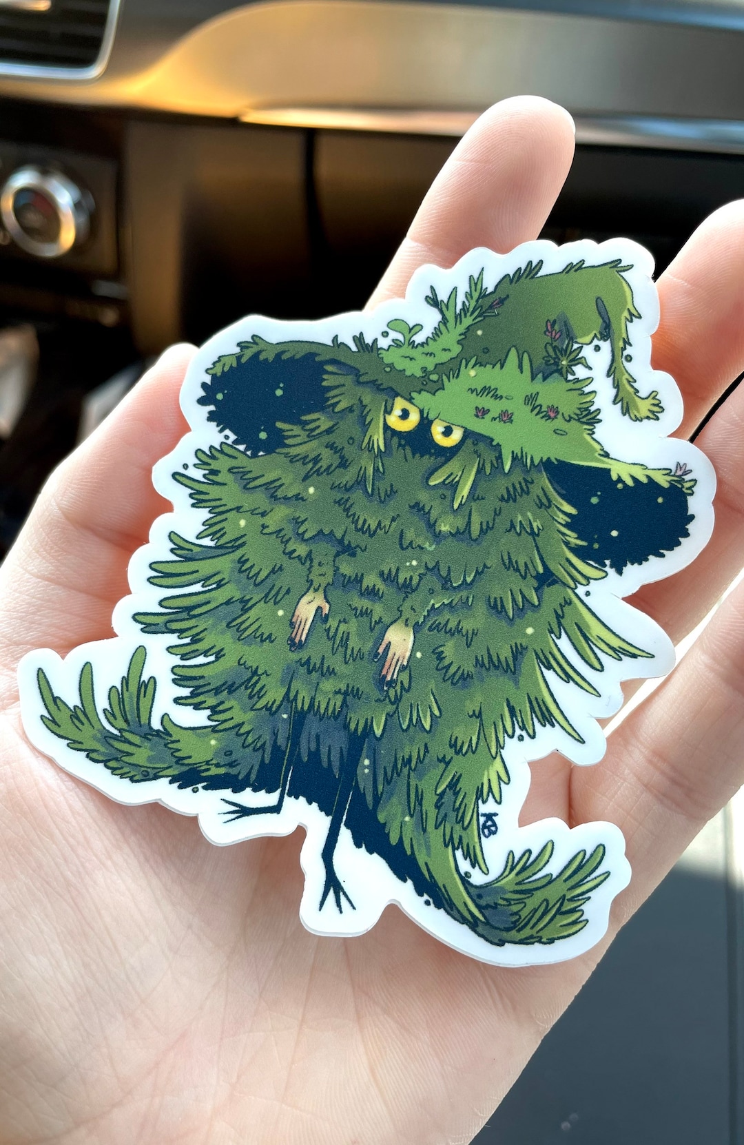 Moss Wizard Sticker Waterproof Vinyl - Etsy