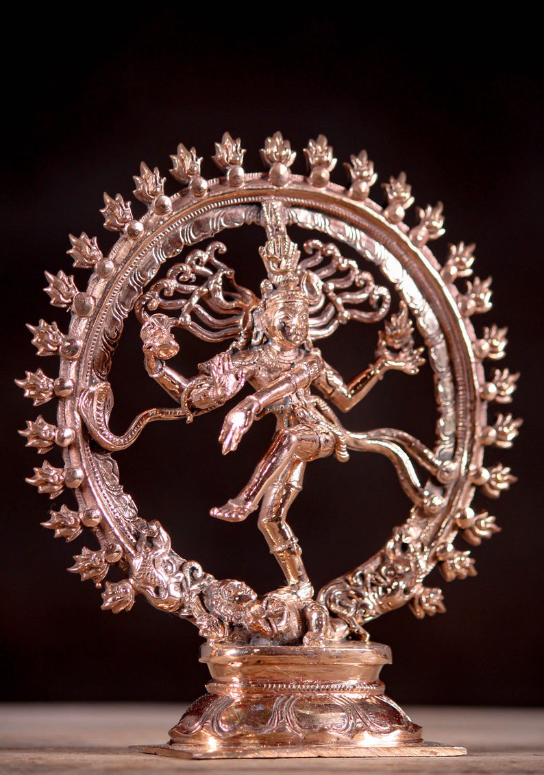 6" Nataraja Statue: South Indian Panchaloha Bronze, Lost Wax Shiva ...