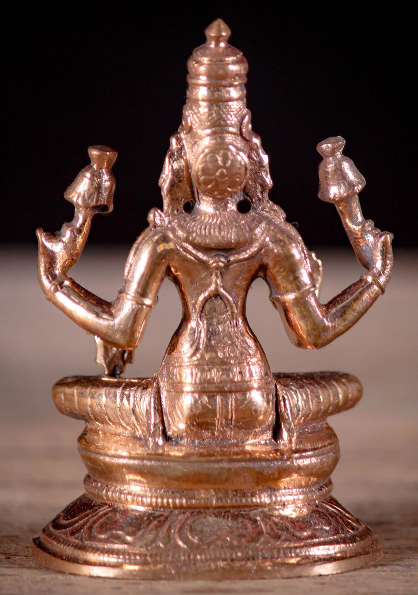 Handcrafted Lakshmi Bronze Statue - 3" Panchaloha, Tamil Nadu - Etsy