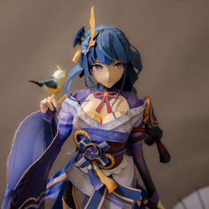 Genshin Impact Raiden Shogun, Papercraft Figure, Digital, PDF Template ...