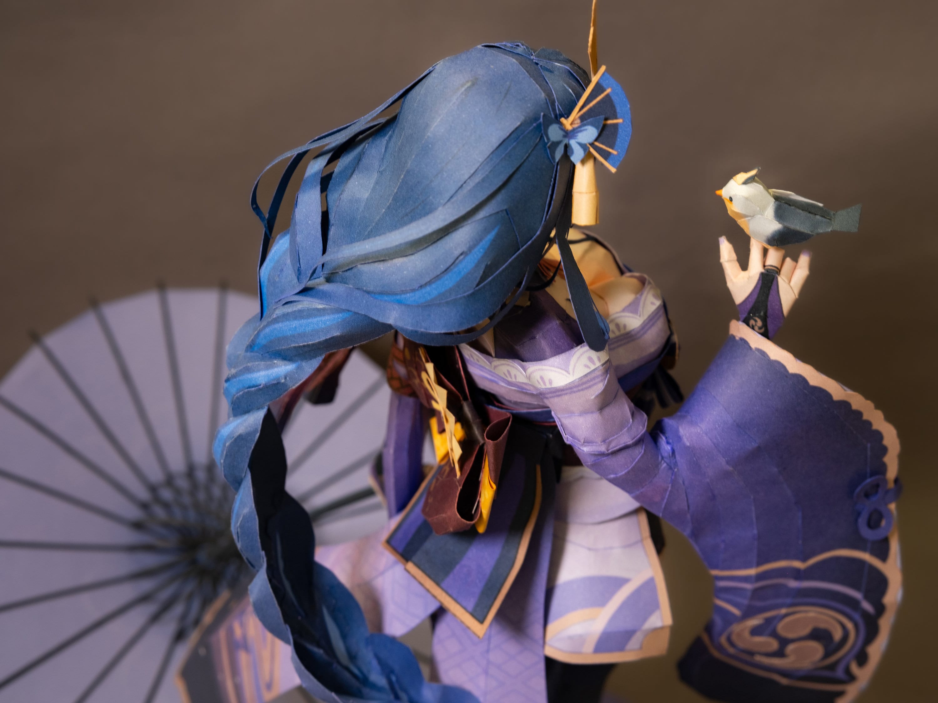 Genshin Impact Raiden Shogun, Papercraft Figure, Digital, PDF Template ...