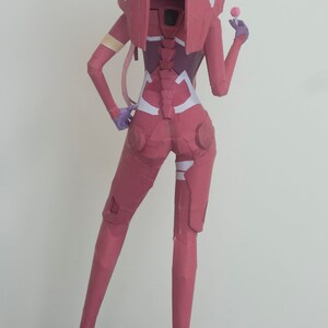 Zero Two, Darling in the Franxx, Papercraft Figure, Digital, PDF ...
