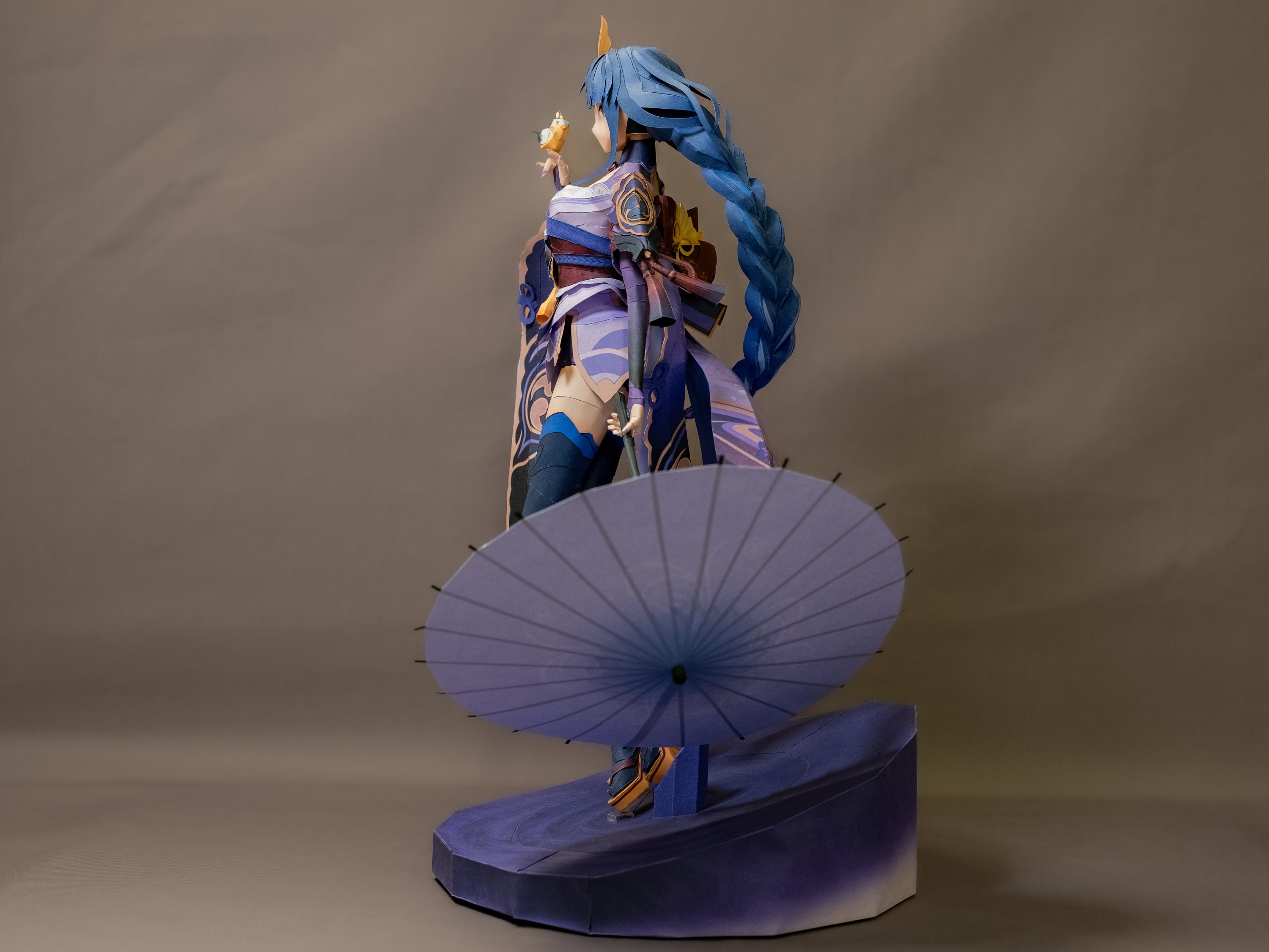 Genshin Impact Raiden Shogun, Papercraft Figure, Digital, PDF Template ...