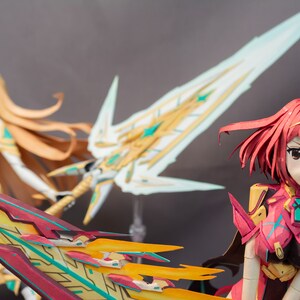 Xenoblade 2 Pyra, Papercraft Figure, Digital, PDF Template, DIY, A4, 1: ...